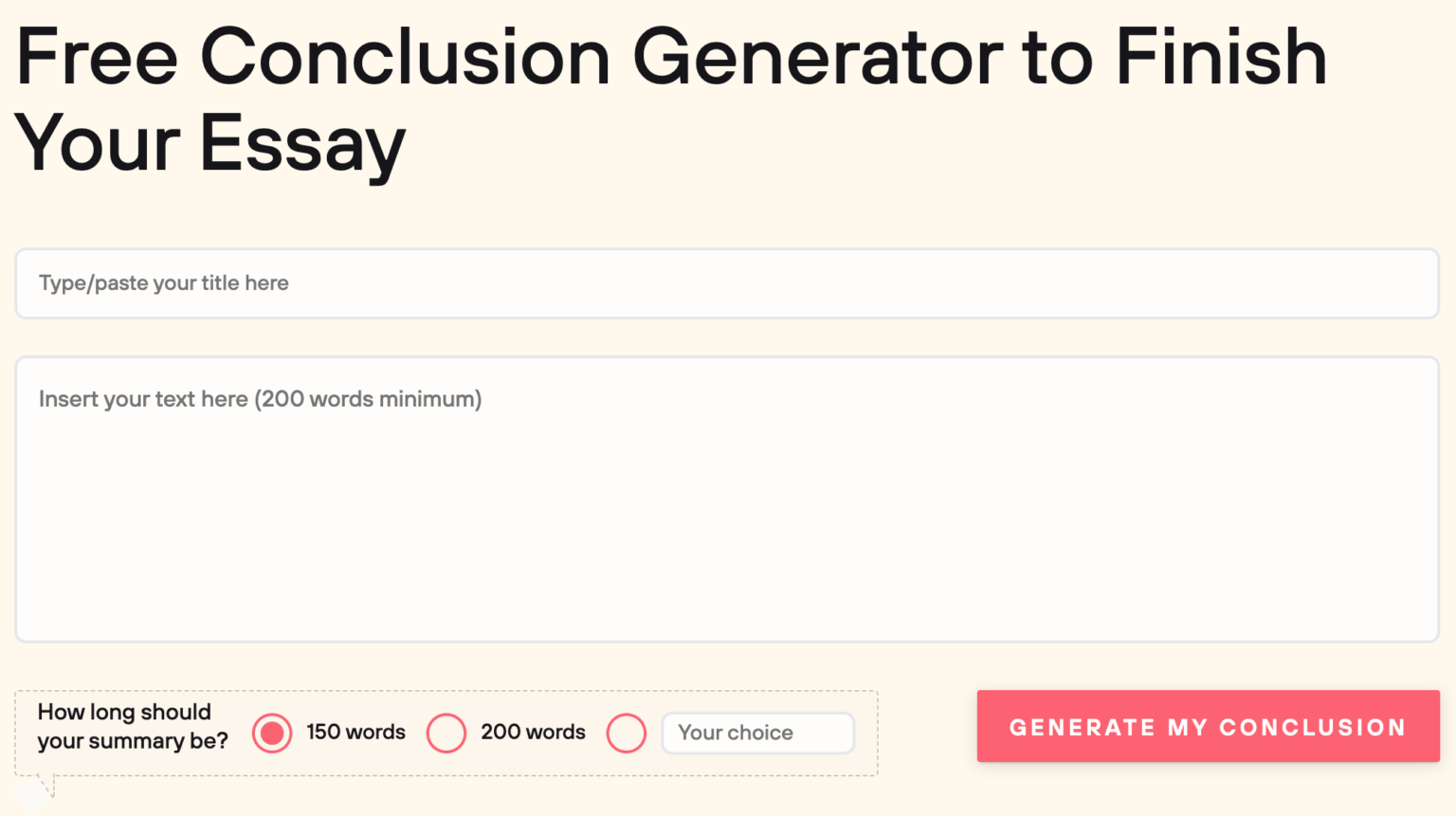 Best Conclusion Generator From Introduction - Free Online Tools (2026)
