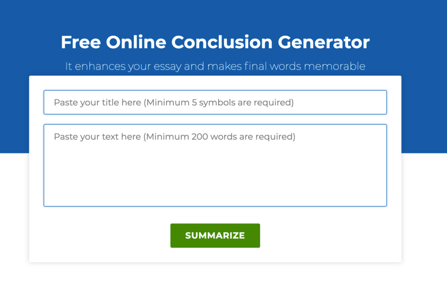 Best Conclusion Generator From Introduction - Free Online Tools (2026)